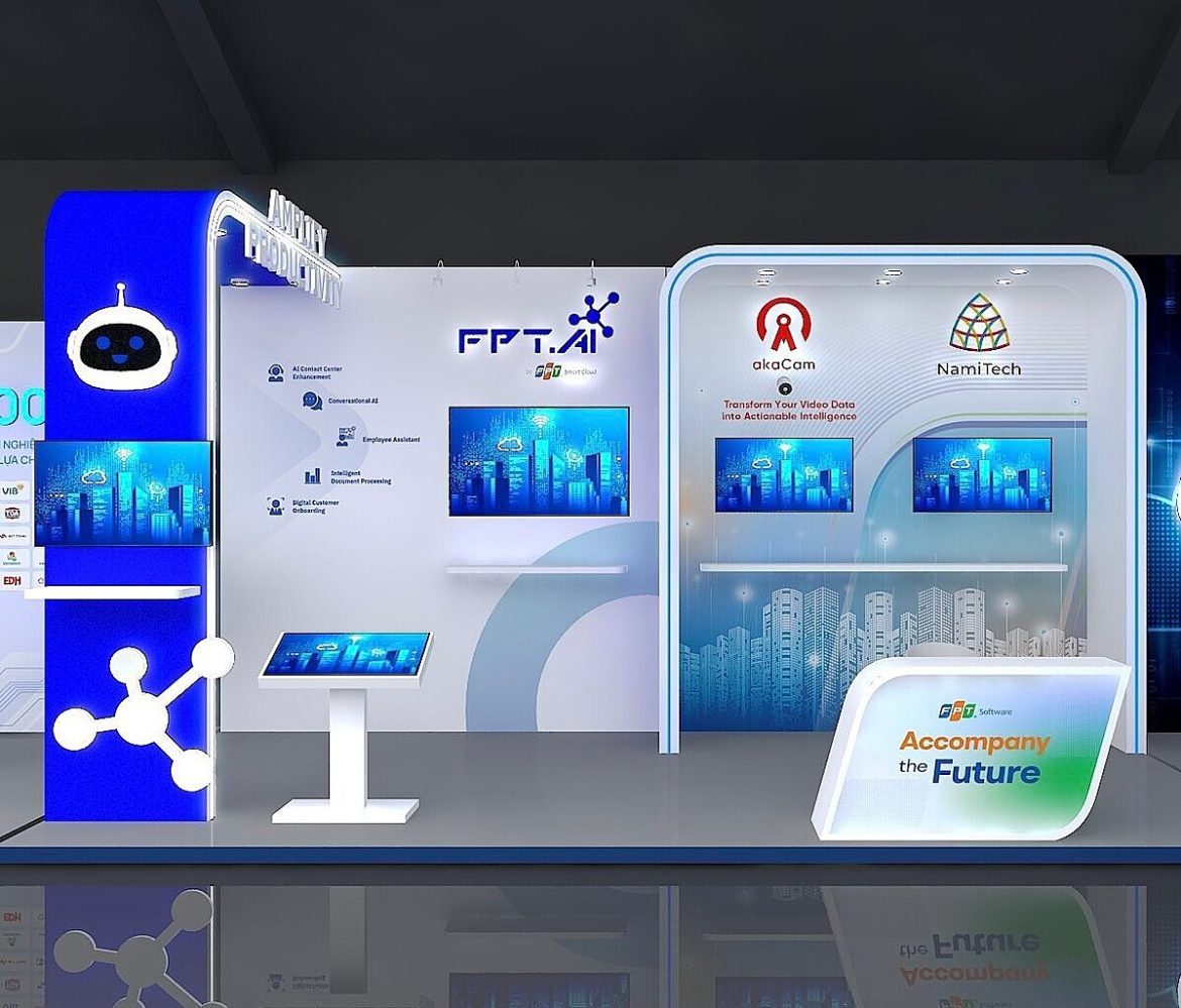 Đơn vị thành viên ‘lên dây cót’ chuẩn bị gian hàng cho FPT Techday 2023 ...