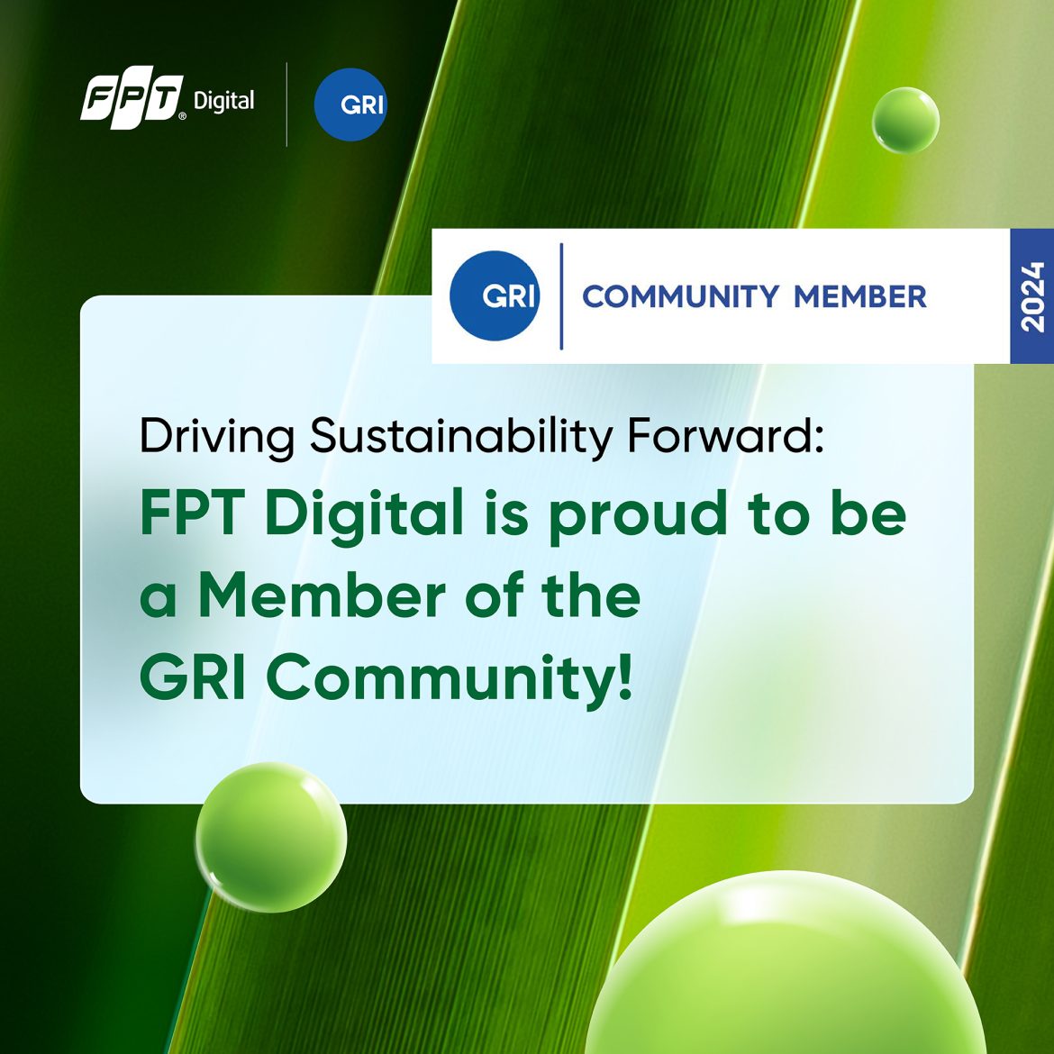 FPT Digital gia nhập GRI Community - Hệ thống tiêu chuẩn báo cáo phát ...